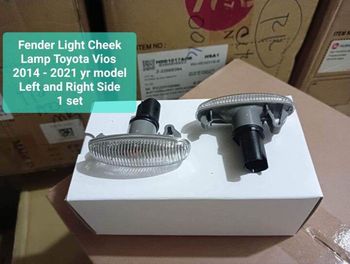 Fender Light Cheek Lamp Toyota Vios 2014 - 2021 yr model Left and Right ...