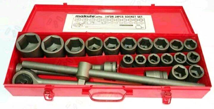 Heavy Duty 24pcs Socket Set 3/4 Drive Original Makute Japan | Lazada PH