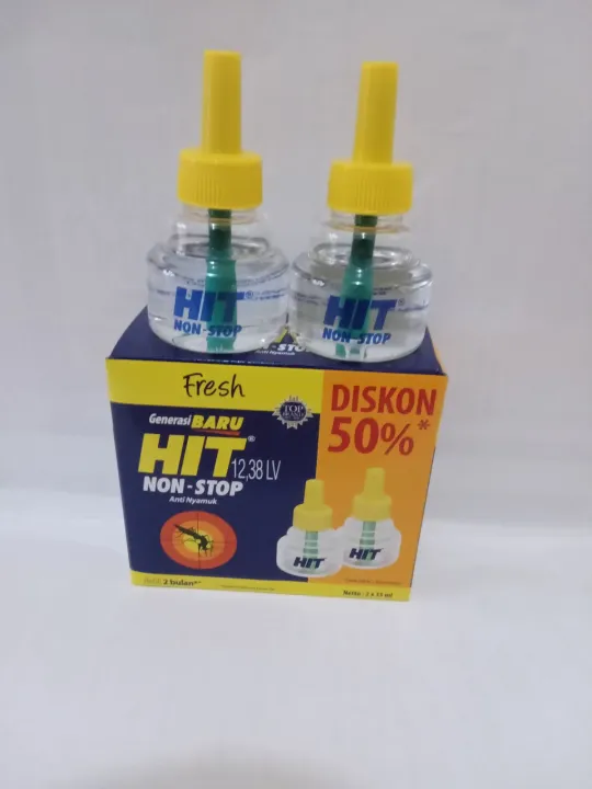 hit non stop refill obat nyamuk elektrik 35 ml fresh isi 2 | Lazada Indonesia
