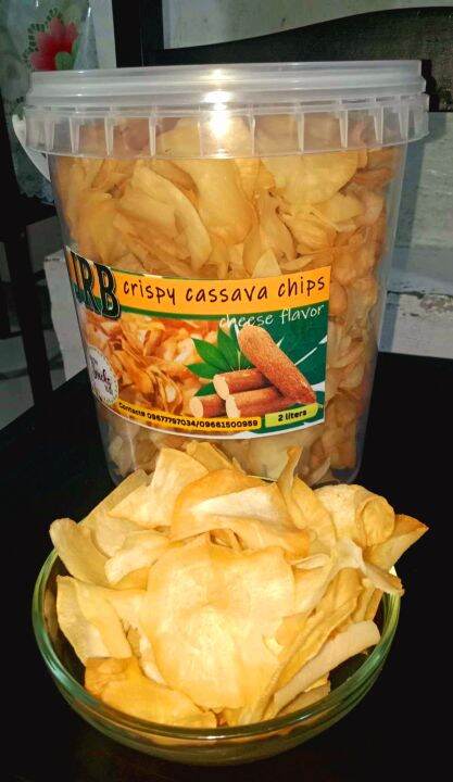 2Liters Bucket Size Crispy Cassava Kamoteng Kahoy Chips in 5 Flavors ...