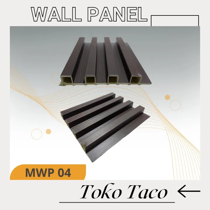 WPC wall panel MWP-04 partisi dinding tinggi 2,95m/batang | Lazada ...