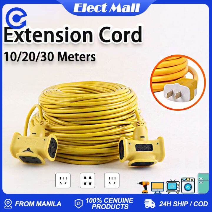 Extension Cord Extra-Long Plug-In Strip 10m/20m Electric Vehicle ...