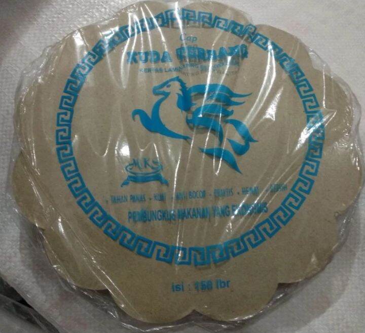 kertas alas nasi/ kertas piring nasi isi 150 lbr | Lazada Indonesia