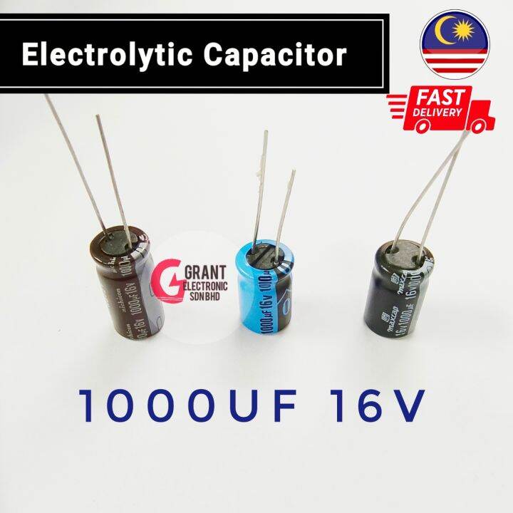 Electrolytic Capacitor 1000uf 16v Ecap Condenser Nichicon Lelon Maxcap ...