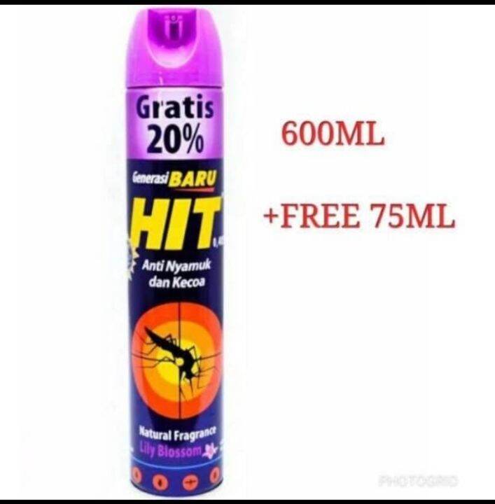 Hit obat nyamuk 600+75ml Lily Blossom | Lazada Indonesia