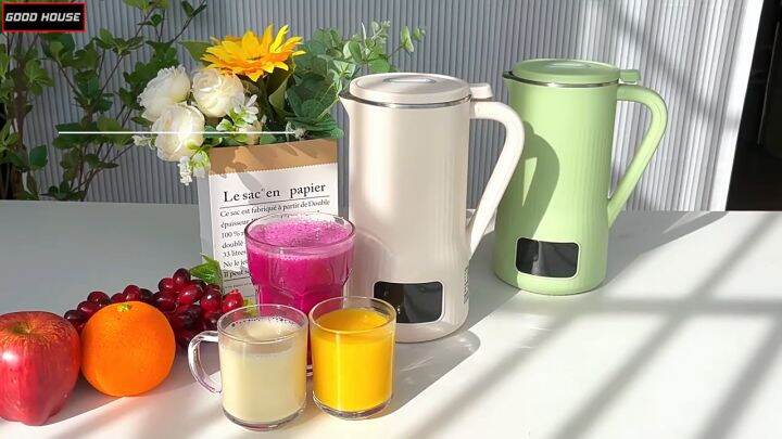 Máy làm sữa hạt Yokudos đa năng, Máy ép sữa đậu nành gia đình, Máy ép trái cây mini đa năng ...