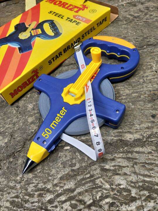 meteran 50 meter plat - steel tape 50 m - meteran tancap 50 m | Lazada ...