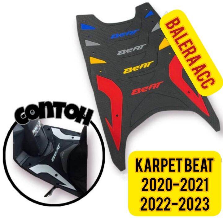 karpet pijakan kaki motor Honda beat deluxe beat street 2020 2021 2022 CBS ISS | Lazada Indonesia