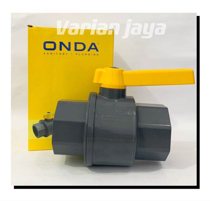 Ball valve 3 inch ONDA PVC Stop Kran Ballvalve Stopkran Polos 3 inci ...