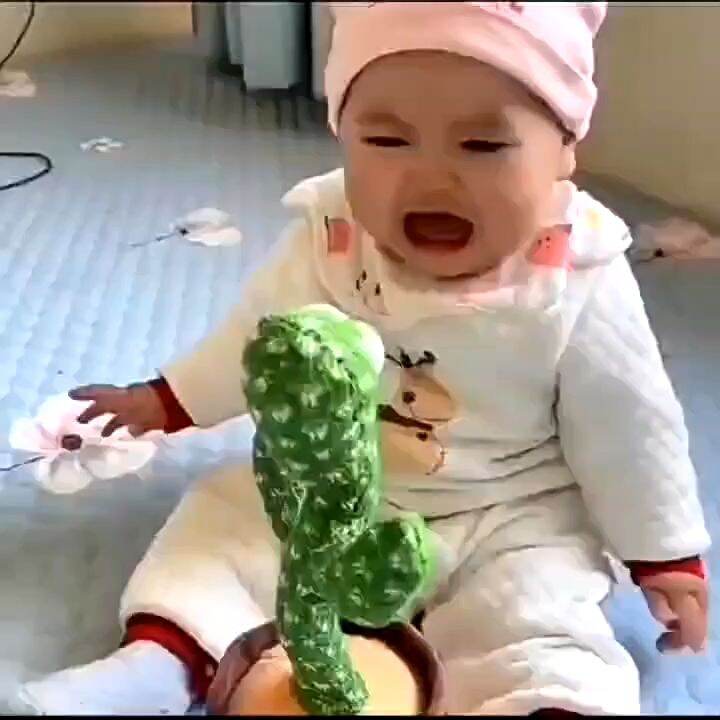 【ready Ship】cactus Plush Toy 120 Songs Tik Tok Electric Cactus Dancing