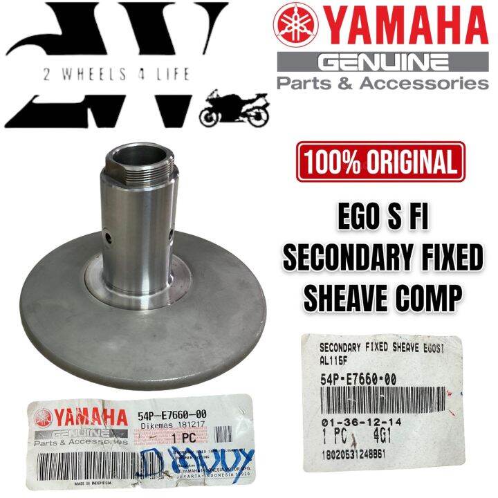 YAMAHA EGO S FI SECONDARY FIXED SHEAVE REAR PULLY 100% ORIGINAL ( 54P ...