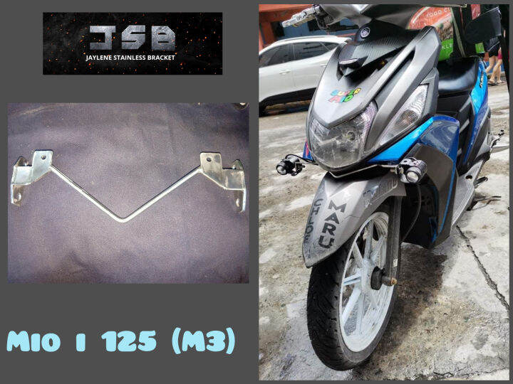 Mio i 125 (M3) Mini Driving Light STAINLESS BRACKET Fit to all LED ...