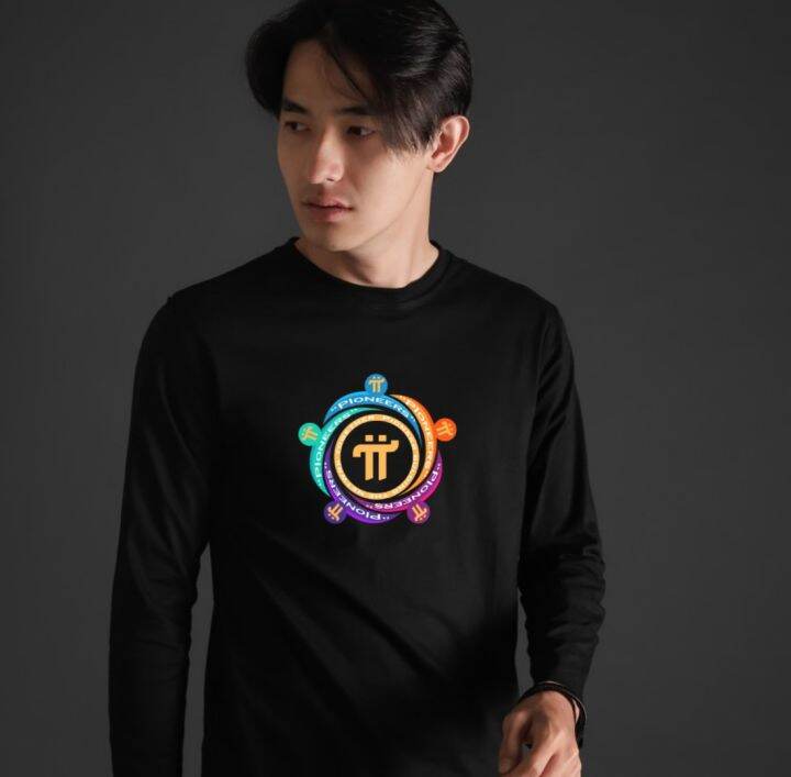 Baju lengan panjang logo pi net | Lazada Indonesia