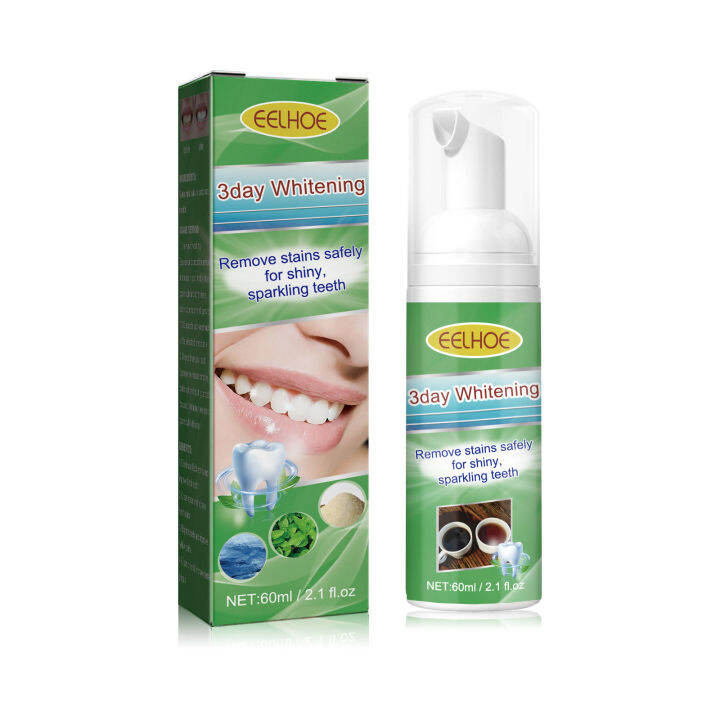 Eelhoe Tooth Cleaning Mousse Toothpaste Tooth Stain Removal Brightening ...
