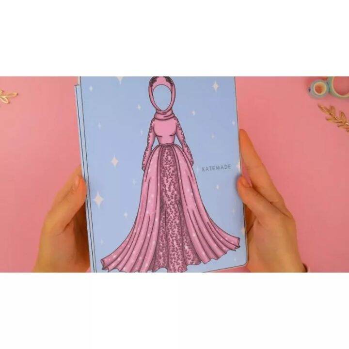 Paper doll muslim wardrobe viral mainan bongkar pasang - sudah dirakit ...