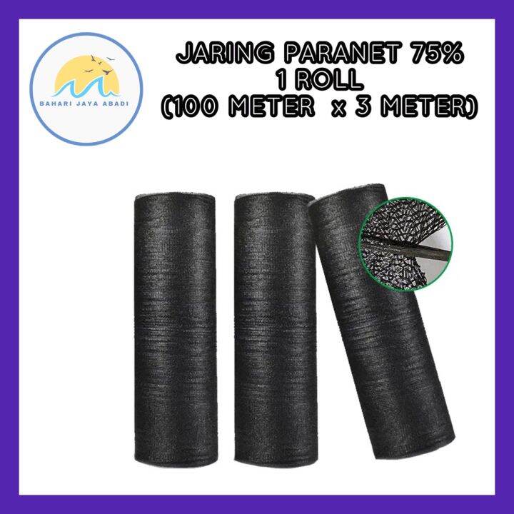 JARING PARANET 75% ( SHADING NET ) 1 ROLL ( 100 METER x 3 METER ...