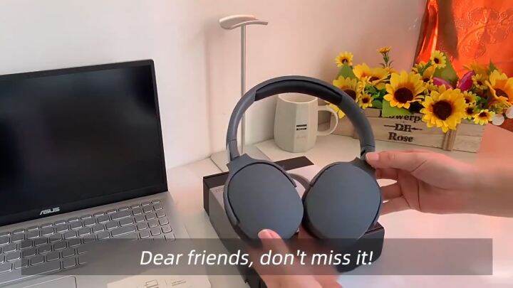 Rock Space P2961 Wireless Headphone Bluetooth 5.3 Handsfree Headset ...