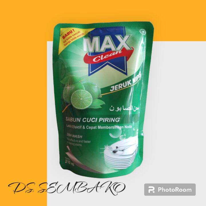 Max Clean Cairan Pencuci piring Jeruk nipis | Lazada Indonesia