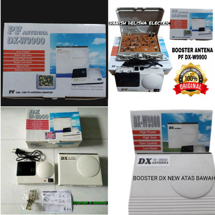 BOOSTER Buster DX-W990 ASLI /PF-DX W-9900/DX-NEW 990 / BOSTER tv penguat sinyal UHF/VHF asli ...