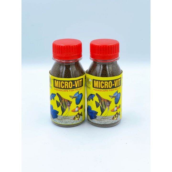 pelet microvit micro-vit mikrovit mikro vit pakan ikan hias aquascape ...