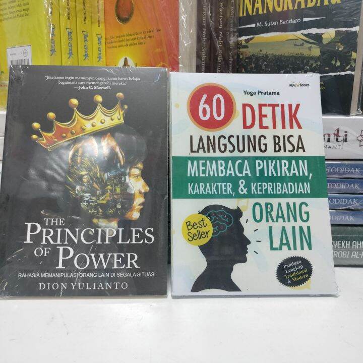 Paket 2 buku the principles of power, dan 60 detik langsung bisa membaca pikiran karakter dan ...
