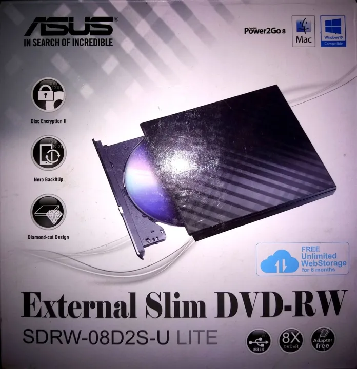 ASUS External Slim DVD-RW | Lazada PH