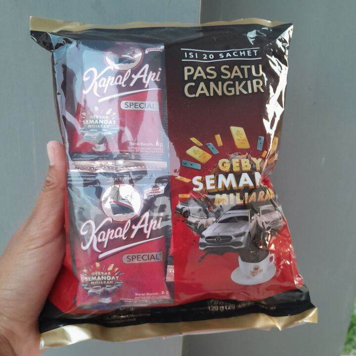 ( isi 20 sachet ) kopi kapal api spesial mini isi 20 sachet | Lazada ...