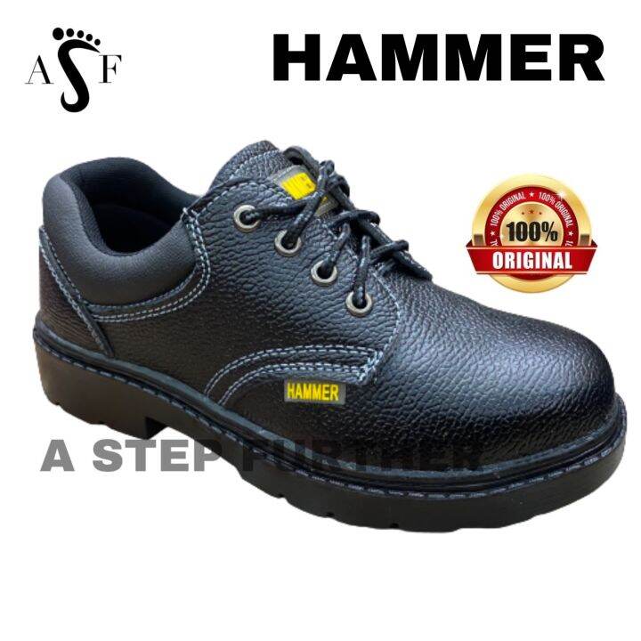 💯🔥ORIGINAL HAMMER SAFETY SHOES / LACE UP SAFETY BOOTS/READY STOCK/STEEL ...