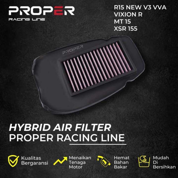 Filter Udara Proper Racing Line YAMAHA R15 NEW V3 VVA MT15 VIXION R XSR ...