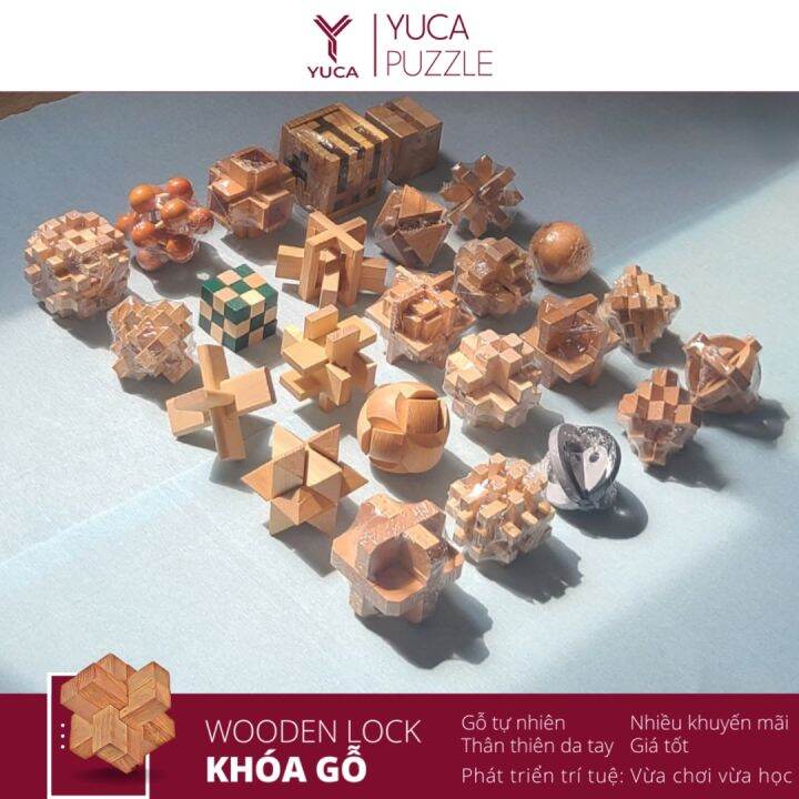 Đồ chơi khóa gỗ Puzzle Wooden Locks, Yuca Puzzle - Đồ chơi Giải đố Khóa ...
