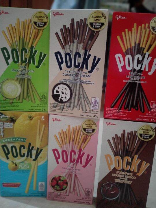 Glico Pocky Stick Regular Biskuit Stick Coklat Berbagai Varian Rasa ...
