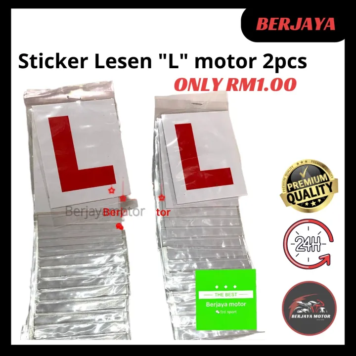 Ukuran JPJ L Motor Sticker (2pcs) | Lazada