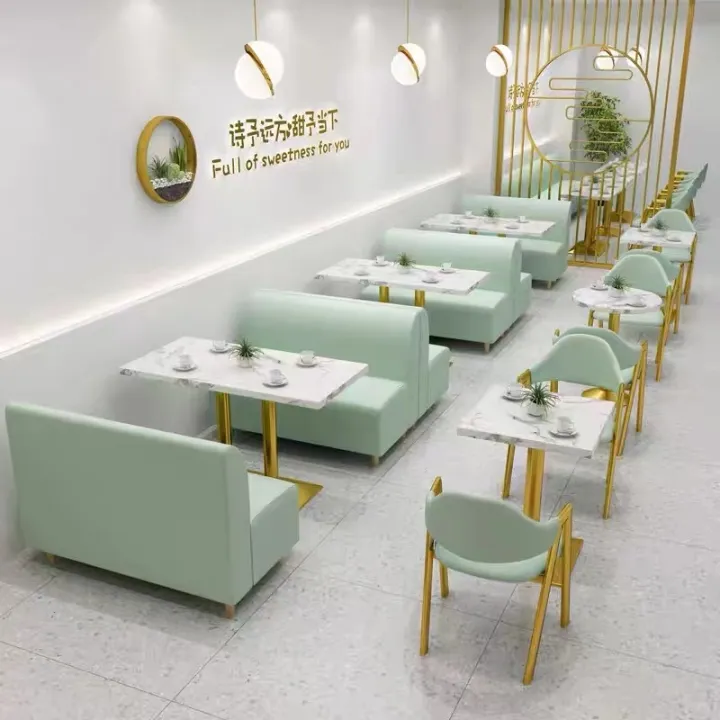 Milk Tea Shop Table and Chair Bar Seat Coffee Shop Western Restaurant ...
