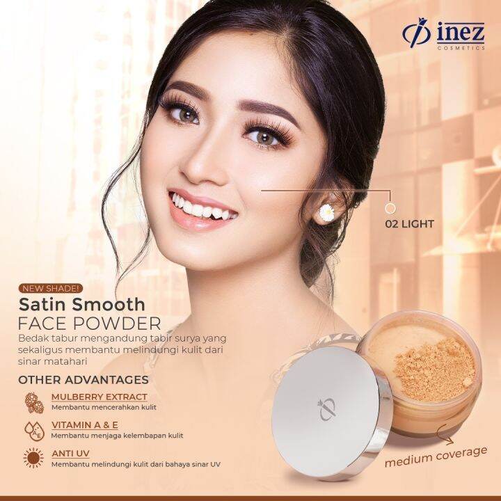 Inez satin smooth face powder kemasan baru | Lazada Indonesia