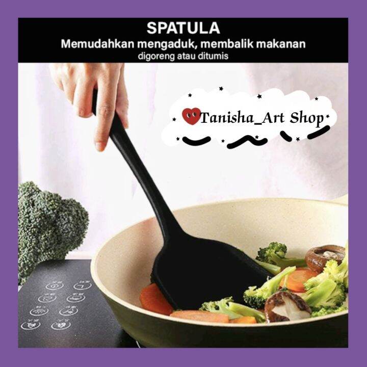Alat Masak Sendok Penggorengan Sutil Full Silicon | Lazada Indonesia