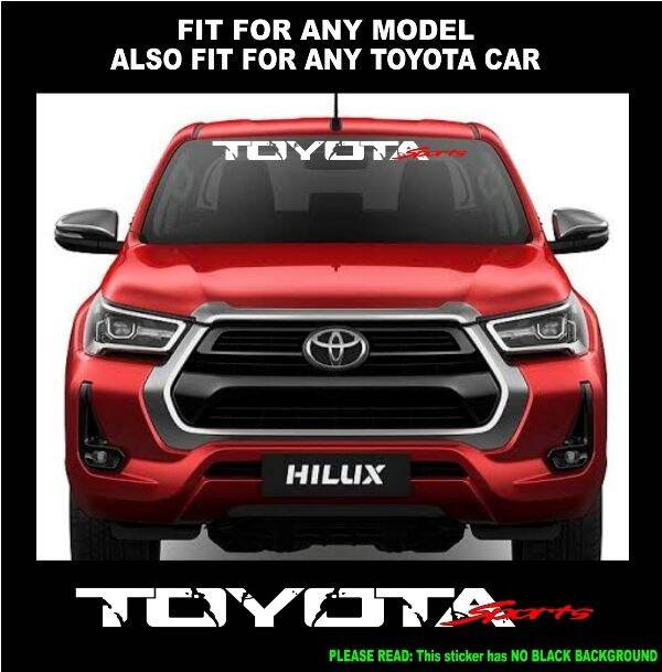 Toyota Hilux Windshield Sticker Design Also Fit to All Toyota Cars ...