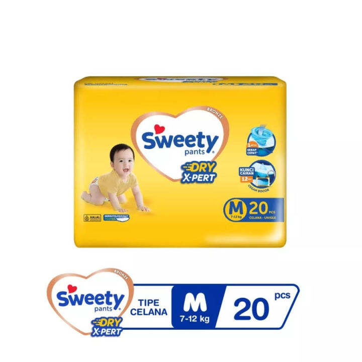 Sweety Bronze dry X-pert celana ukuran M20 | Lazada Indonesia