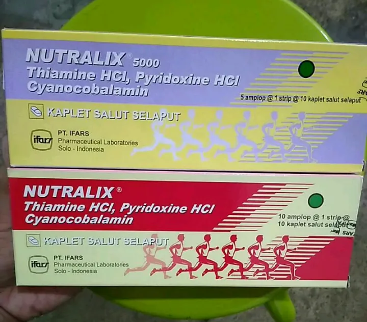 NUTRALIX® 5000 B1 B6 B12 (Obat Kebas, Kaku, Kram, Kesemutan) | Lazada ...