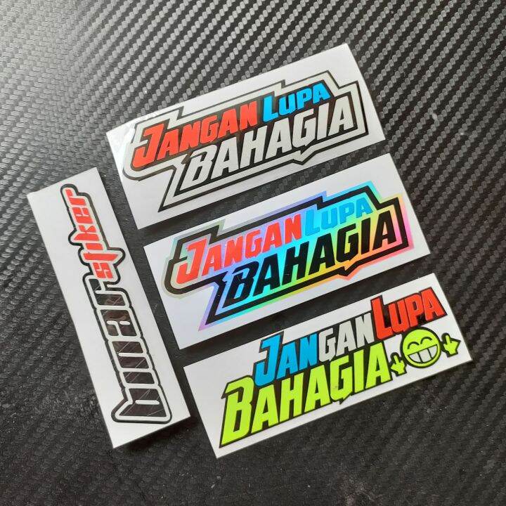 STIKER CUTTING VIRAL JANGAN LUPA BAHAGIA | Lazada Indonesia