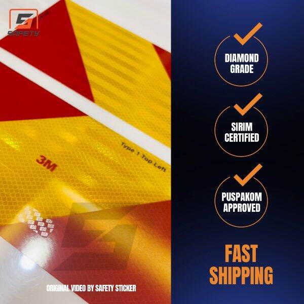 Red Yellow Lorry Sticker /sticker lorry / sticker puspakom / 3M ...