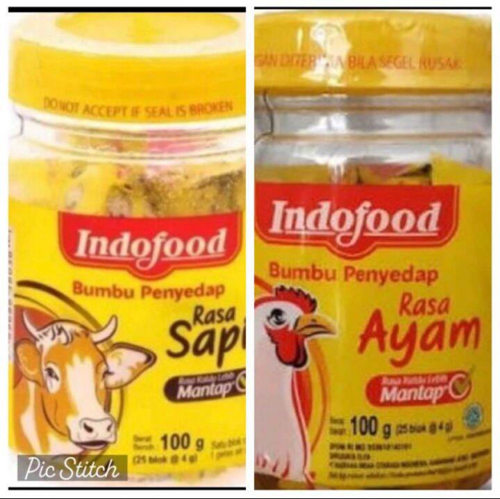 Terlaris Indofood Penyedap Rasa Kaldu Ayam dan Kaldu Sapi Botol 100g ...