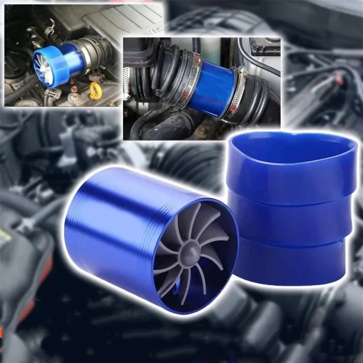 Double-sided Turbo Charger Turbonator Air Intake Fan Fuel Saver Fan ...