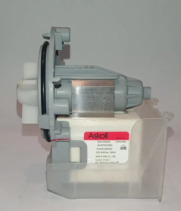 Drain Motor Pump Mesin Cuci Front Loading Samsung Askoll Mod.S3008 ...