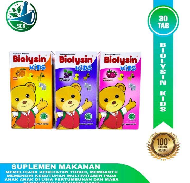 Biolysin Kids Varian - Multivitamin Tablet Kunyah | Lazada Indonesia