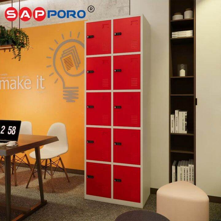 SAPPORO LUNEN 10 - Loker Besi 10 Pintu | Steel Locker 10 Doors | Lazada ...