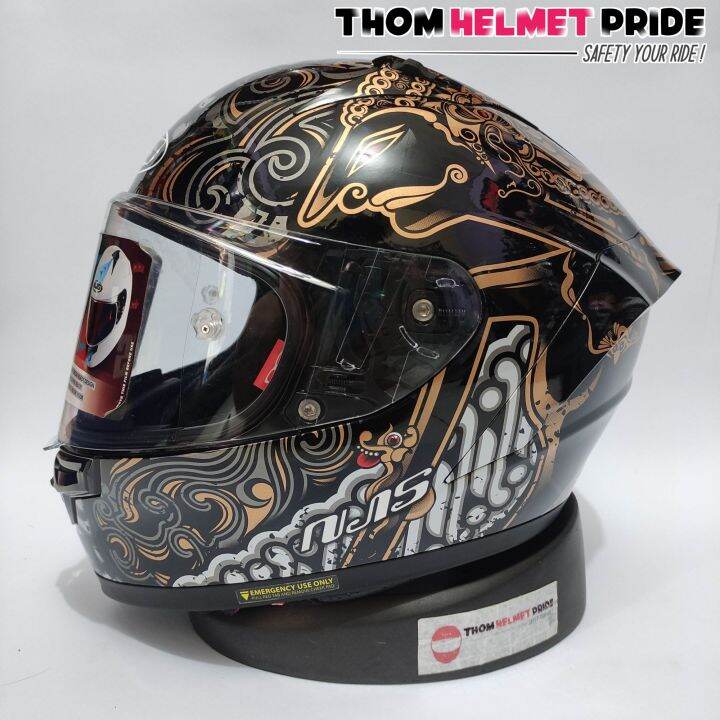HELM NJS ZX-1 R ARJUNA | HELM LOCAL PRIDE MOTIF WAYANG ARJUNA | Lazada Indonesia