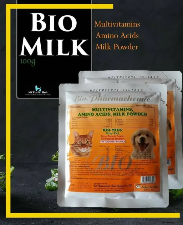 Biomilk, 100g Biomilk for pets provides complete, high digestive and ...