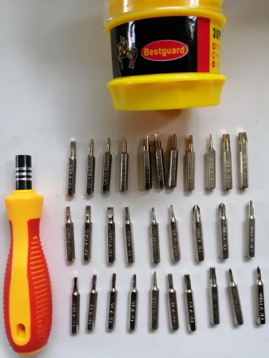 ORIGINAL BestGuard 30pcs Screwdriver Set Portable C491 | Lazada PH