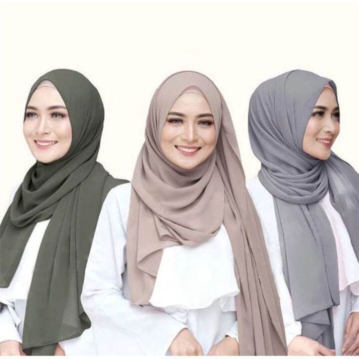 HEAVY CHIFFON HIJAB (RECTANGLE) | Lazada PH