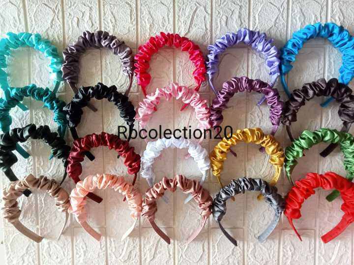 bando scrunchie/bando Nagita Slavina gaya Korea/bando rambut/bando ...